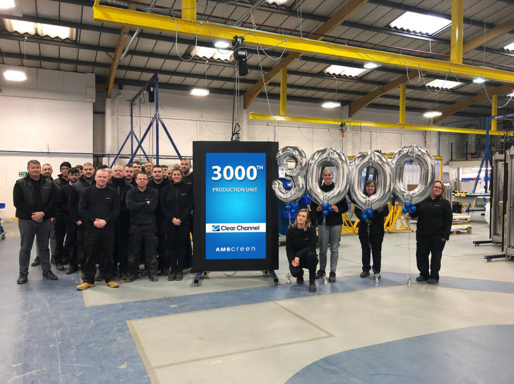 Amscreen ships 3000th unit as out-of-home business booms - Amscreen