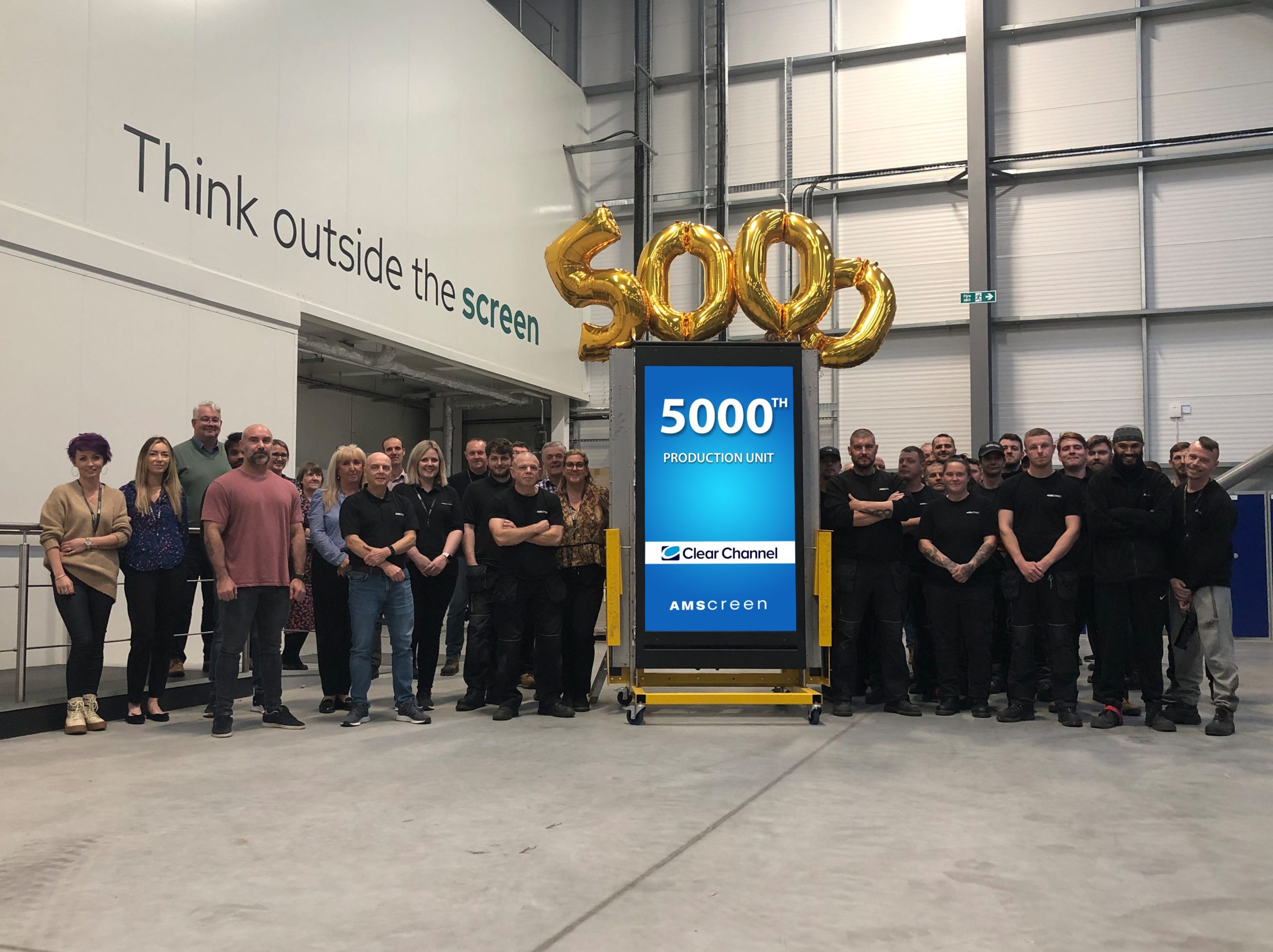 Amscreen celebrates production of 5,000th screen in latest company ...